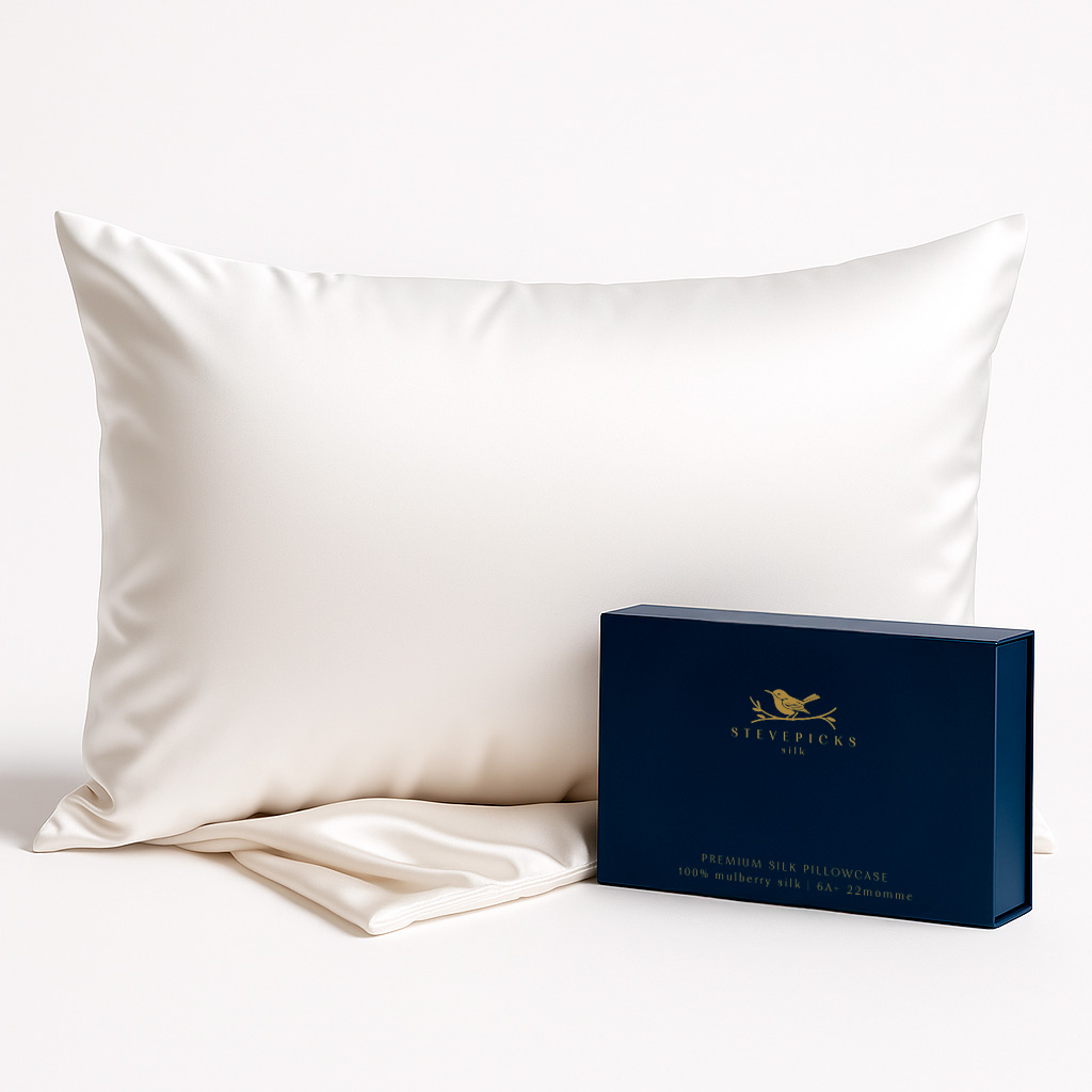 StevePicks - 100% Pure Mulberry Silk Pillowcases | Luxury Bedding